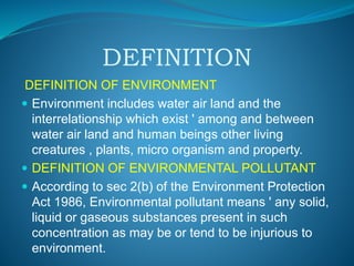 Environmental pollution & its causes | PPT