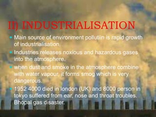 Environmental pollution & its causes | PPTX