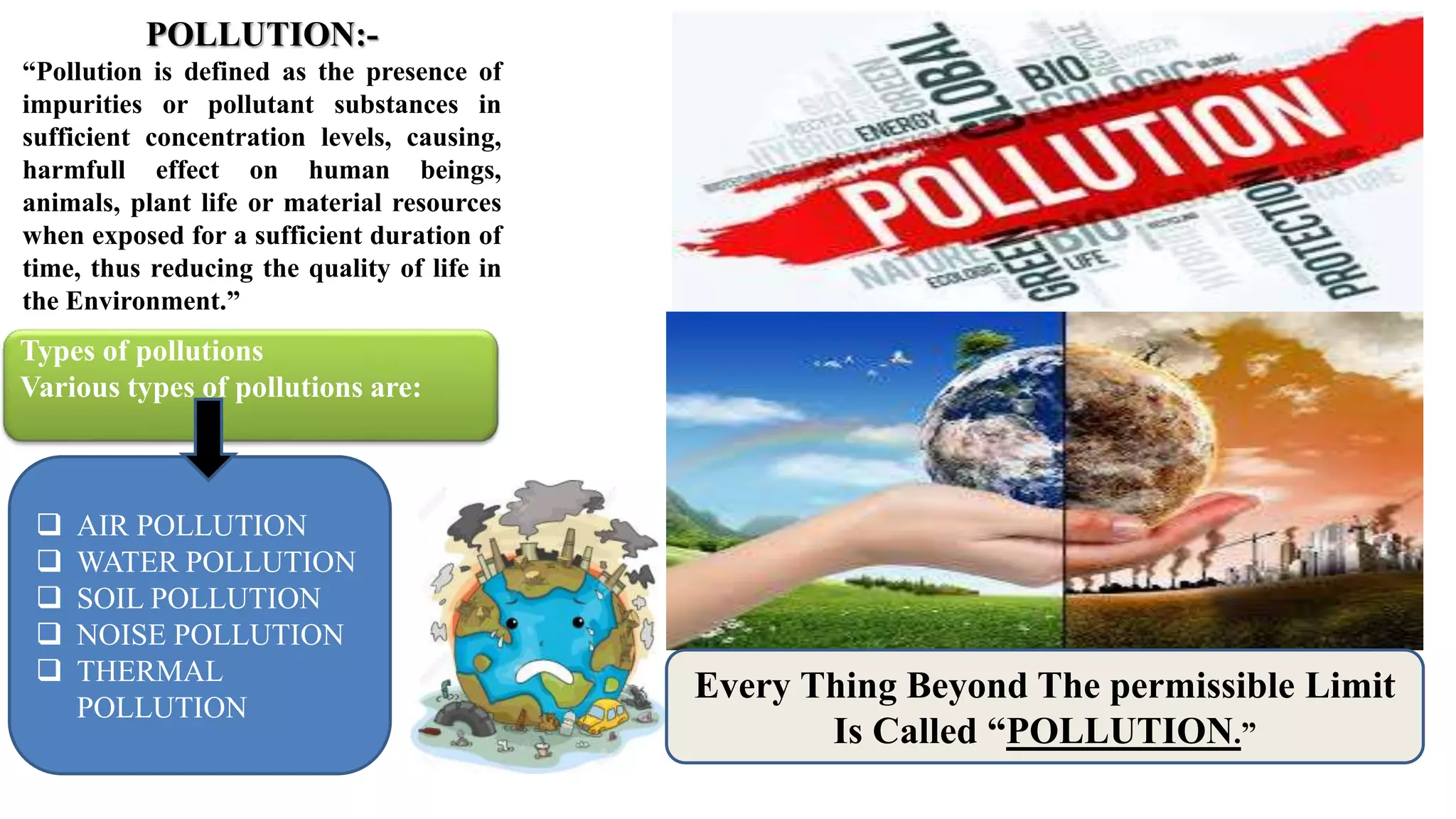 Environmental pollution ppt | PPTX