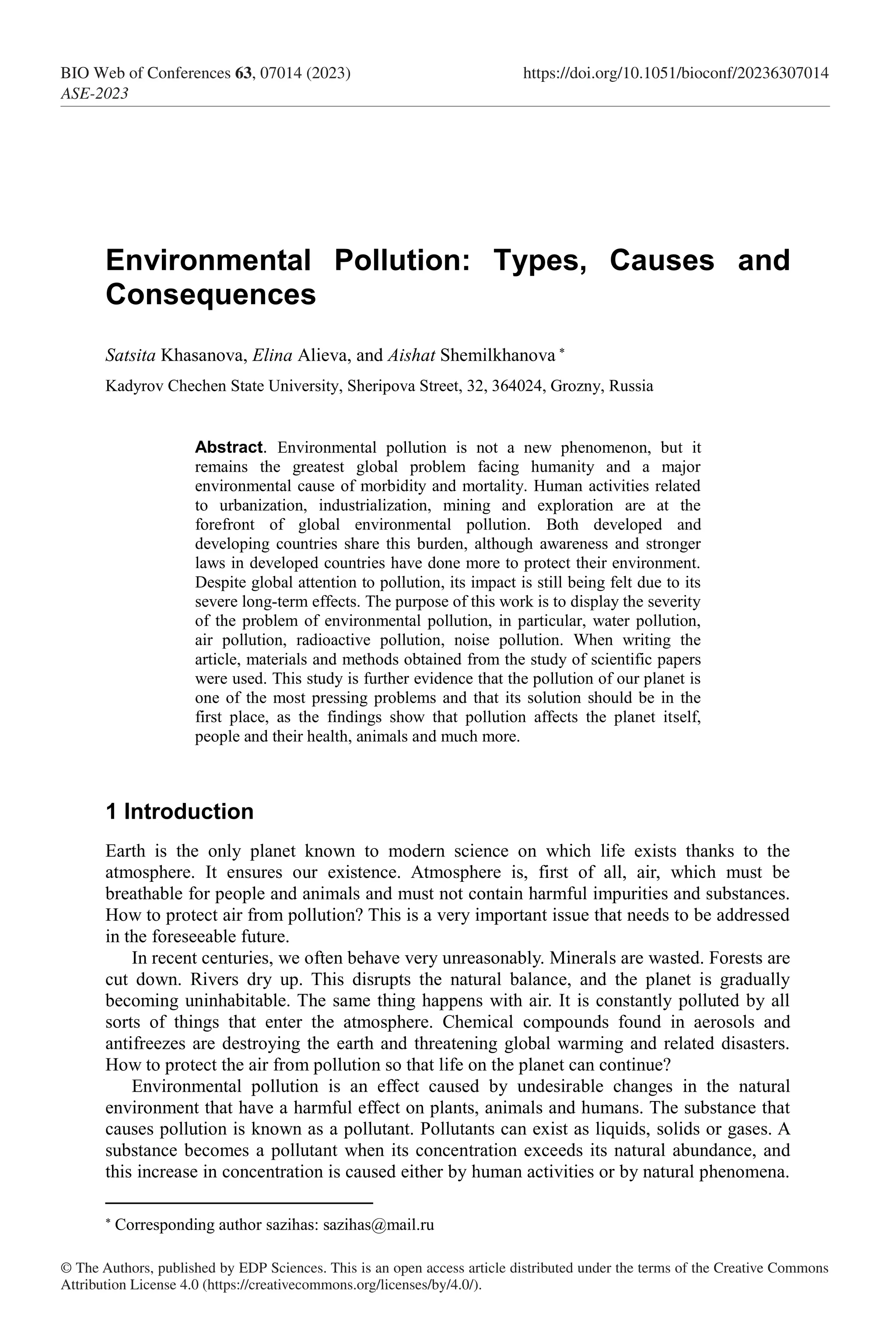 Environmental Pollution Types, Causes and Consequences.pdf