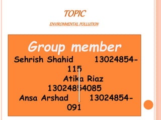 Environmental pollution wwwwwwwwwwwwwwwwwwww | PPT