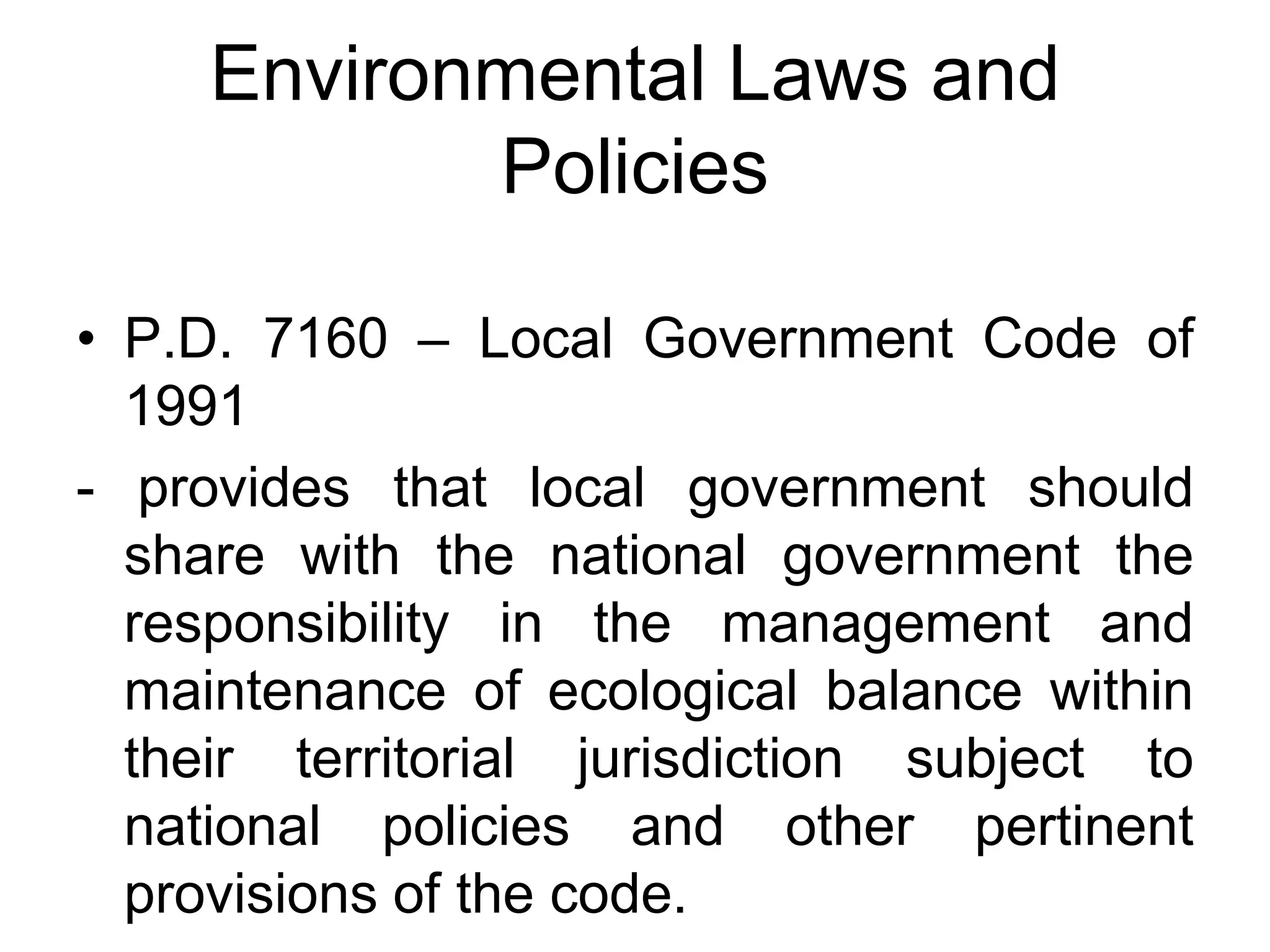 Environmental presidential decrees | PPTX