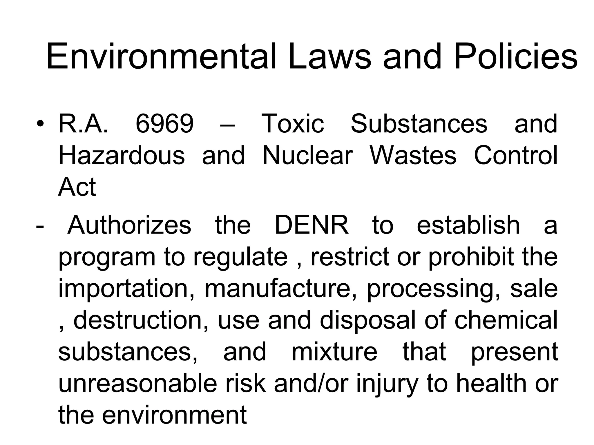 Environmental presidential decrees | PPTX