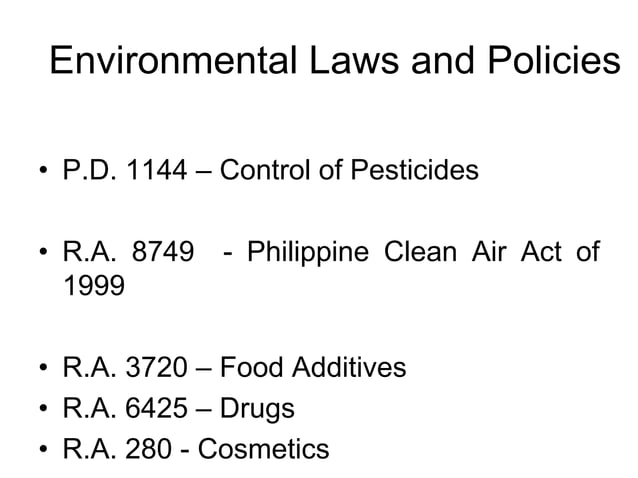 Environmental presidential decrees | PPTX