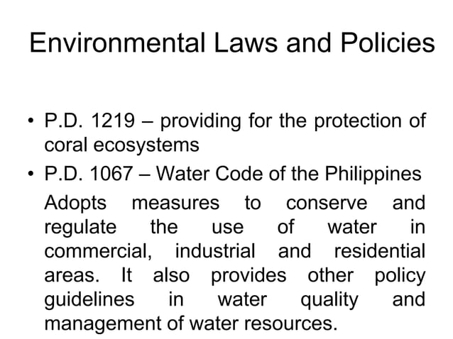 Environmental presidential decrees | PPTX