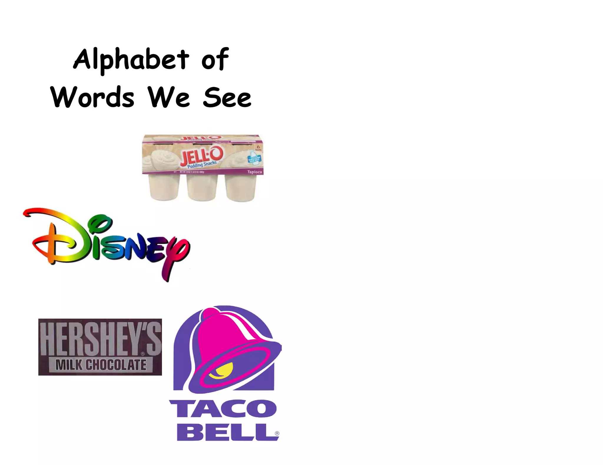 Environmental Print Alphabet Book | PDF