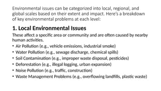 Environmental Problems local ,regional and globeln | PPTX