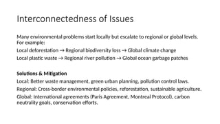 Environmental Problems local ,regional and globeln | PPTX