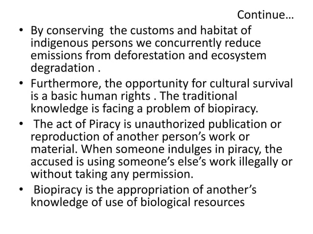 Environmental problems biopiracy & eco terrorism | PPTX