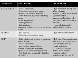 Environmental problems in south asia | PPTX
