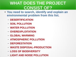 Environmental problems para subir | PPT