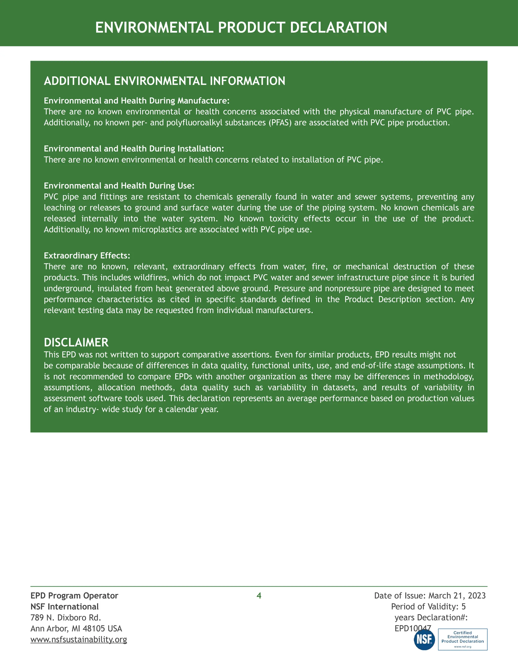 Environmental Product Declaration - Uni Bell | PPTX