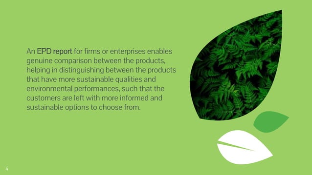 ENVIRONMENTAL PRODUCT DECLARATION (EPD) | PPTX | Environmental Services ...