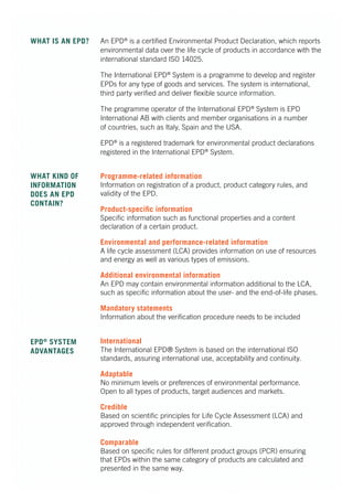 EPD system: introducing Environmental product declaration | PDF ...