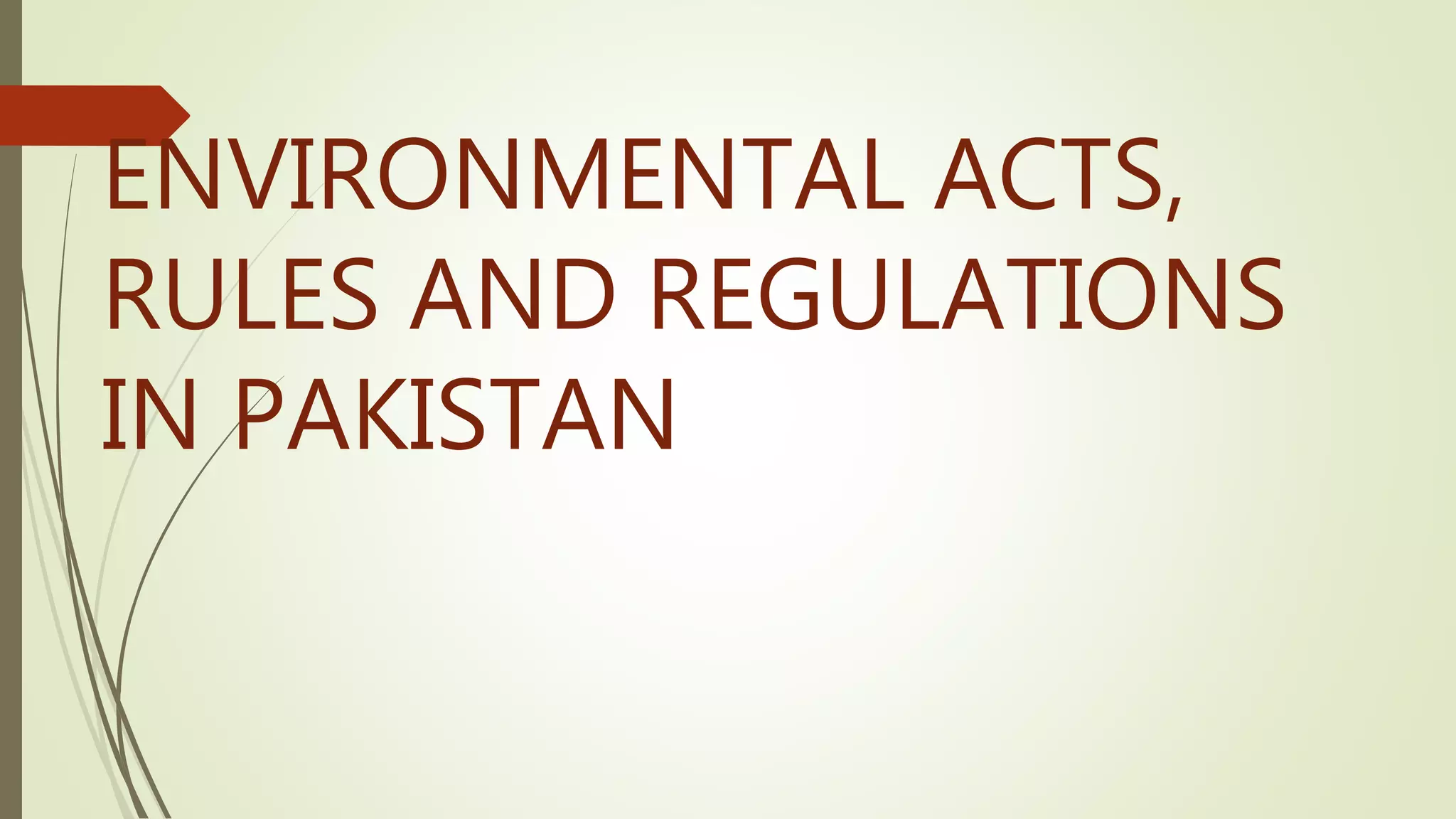 Environmental profile of pakistan | PPTX
