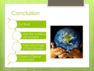 Environmental proposal | PPTX | Data Storage and Warehousing | Computing