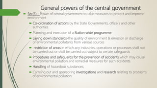 Environmental protection act,1986 | PPTX