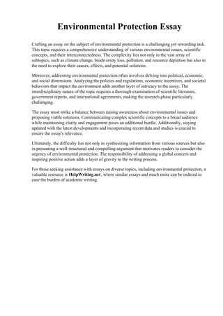 Environmental Protection Essay.pdf