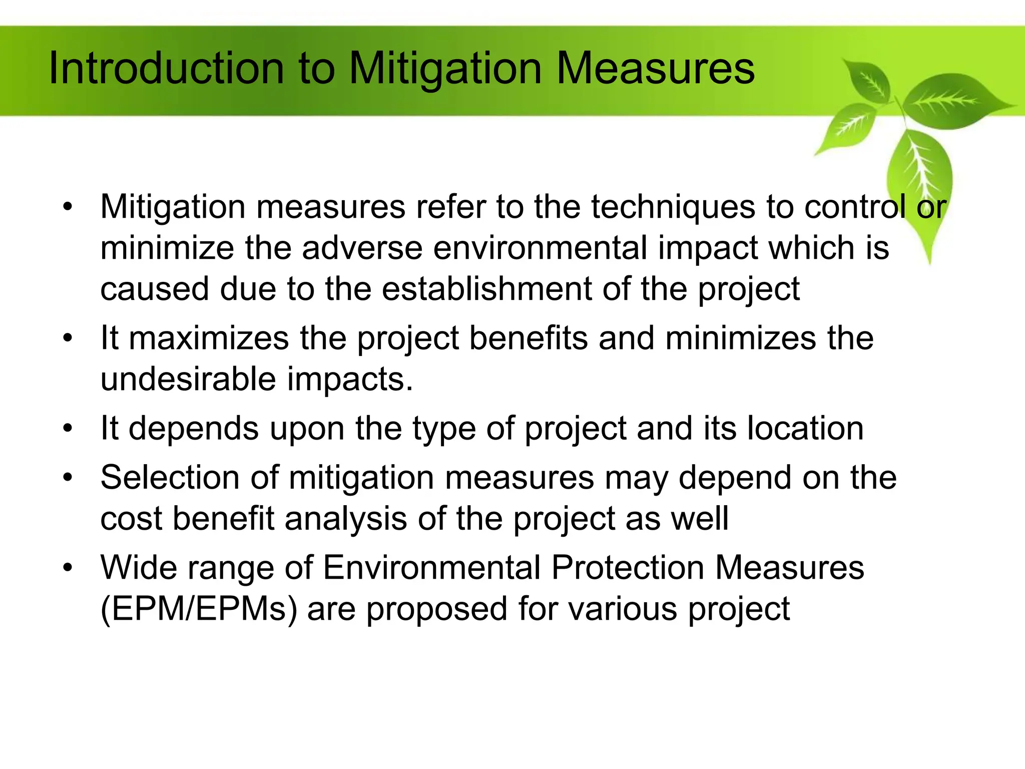 ENVIRONMENTAL PROTECTION MEASURES AND MITIGATION MEASURES.pptx