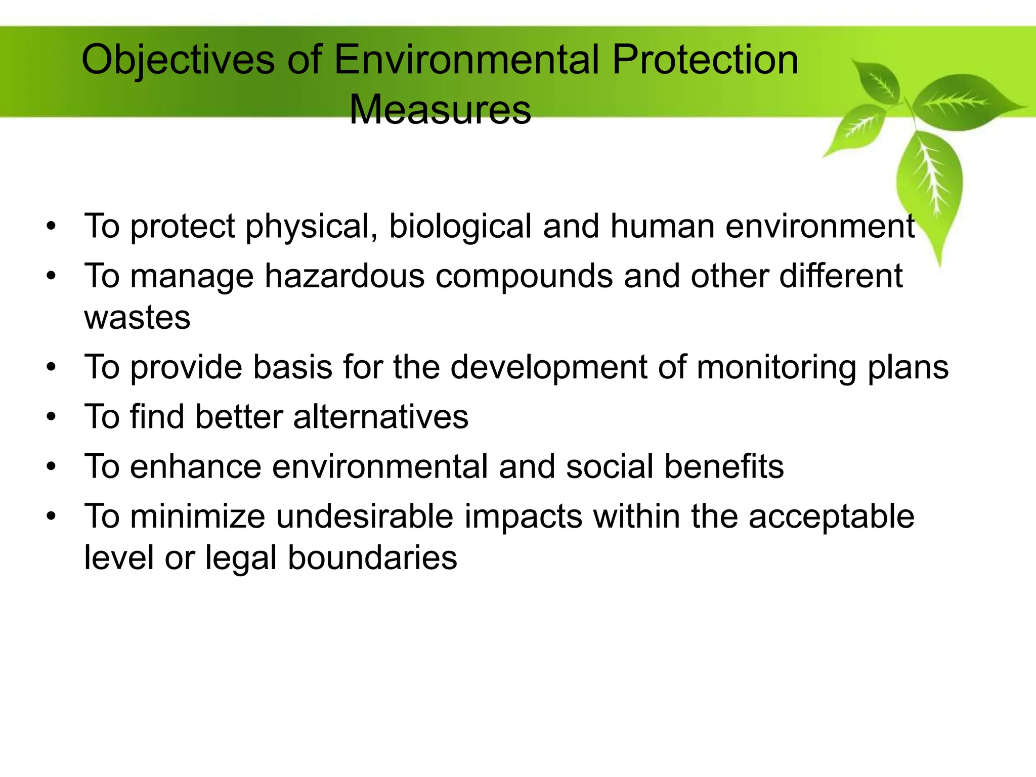 ENVIRONMENTAL PROTECTION MEASURES AND MITIGATION MEASURES.pptx