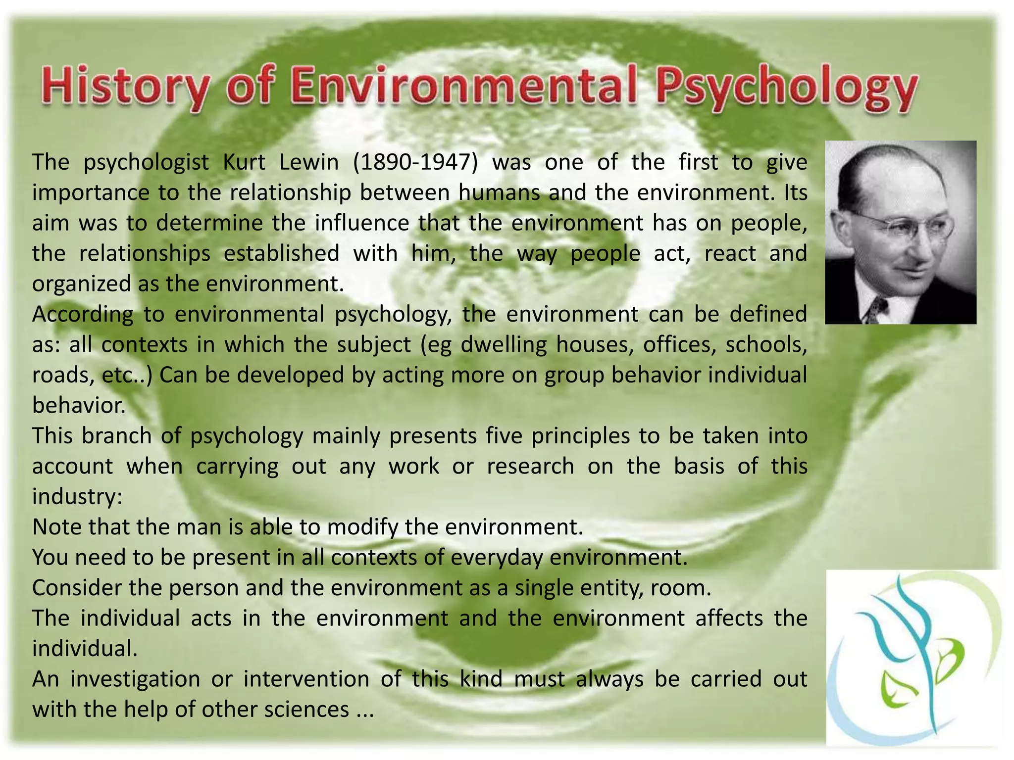 Environmental psychology | PPTX