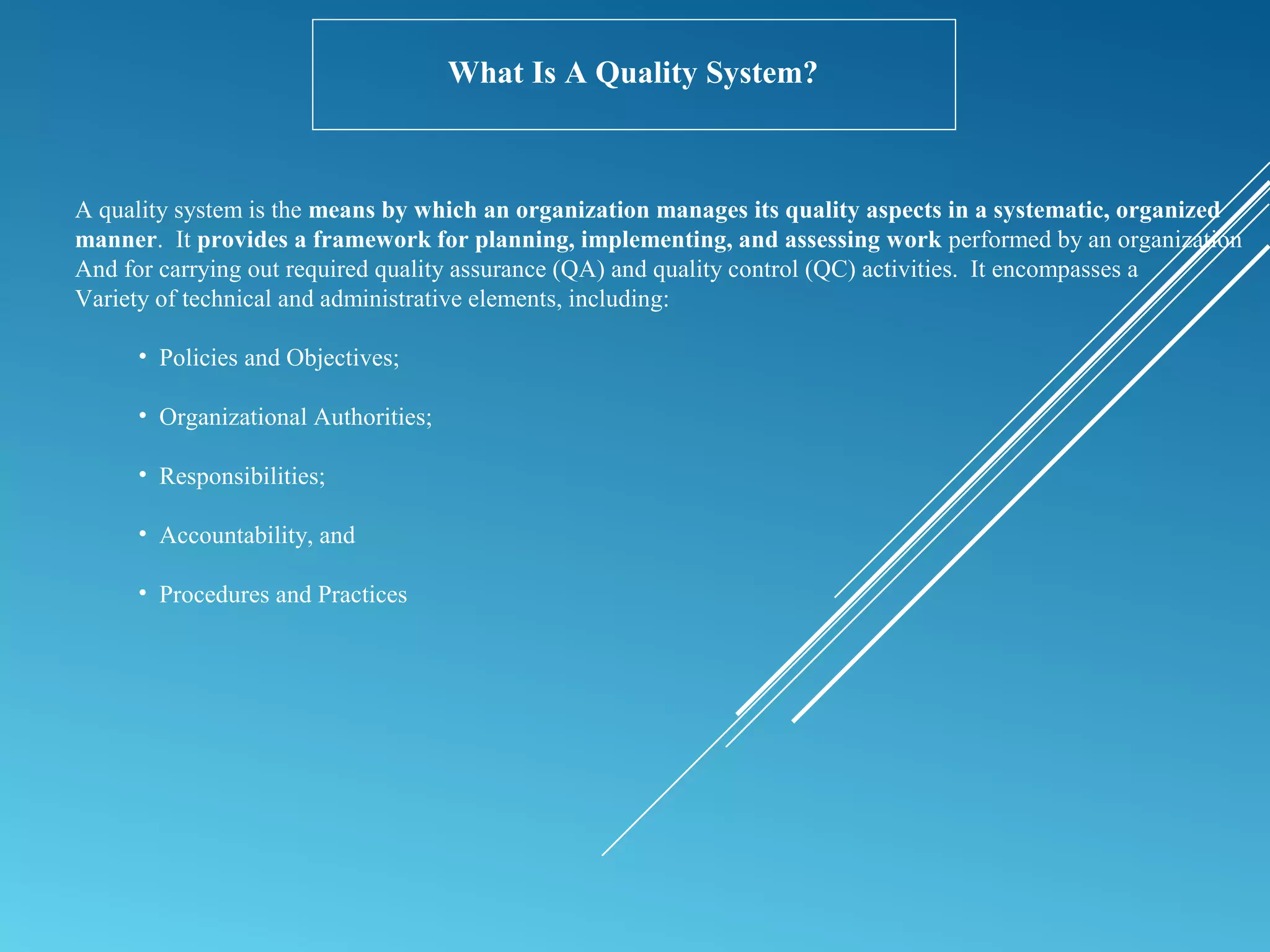 Environmental Quality Assurance -- a primer | PPT