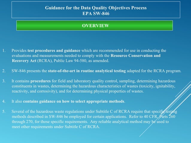 Environmental Quality Assurance -- a primer | PPT | Environmental ...
