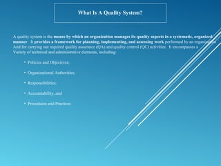 Environmental Quality Assurance -- a primer | PPT