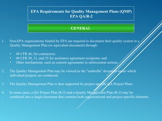 Environmental Quality Assurance -- a primer | PPT
