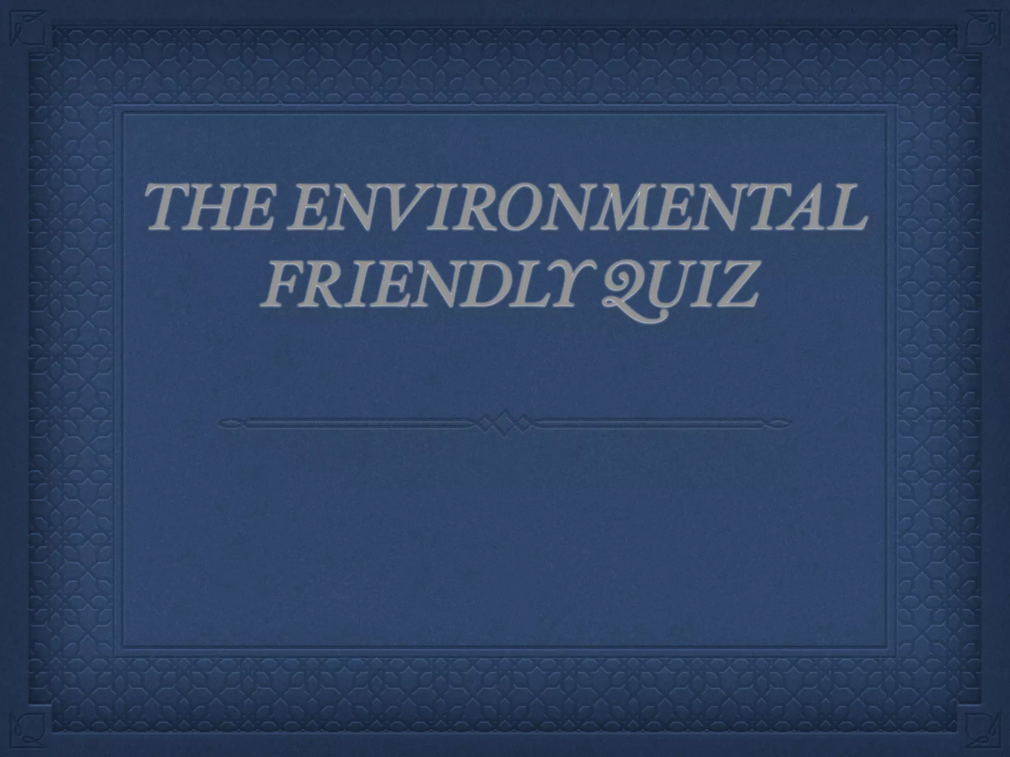 Environmental quiz grade 6 | PDF