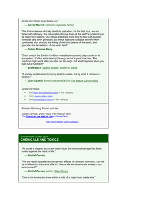 Environmental quotes about | DOCX | Indoor Environmental Quality | Home ...