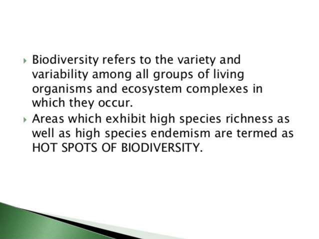 Hotspot of Biodiversity | PPT
