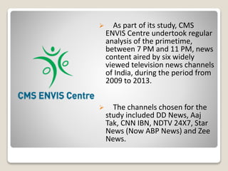 Environmental reporting in indian television | PPT