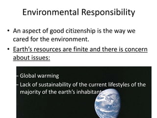 Environmental responsibilities | PPT