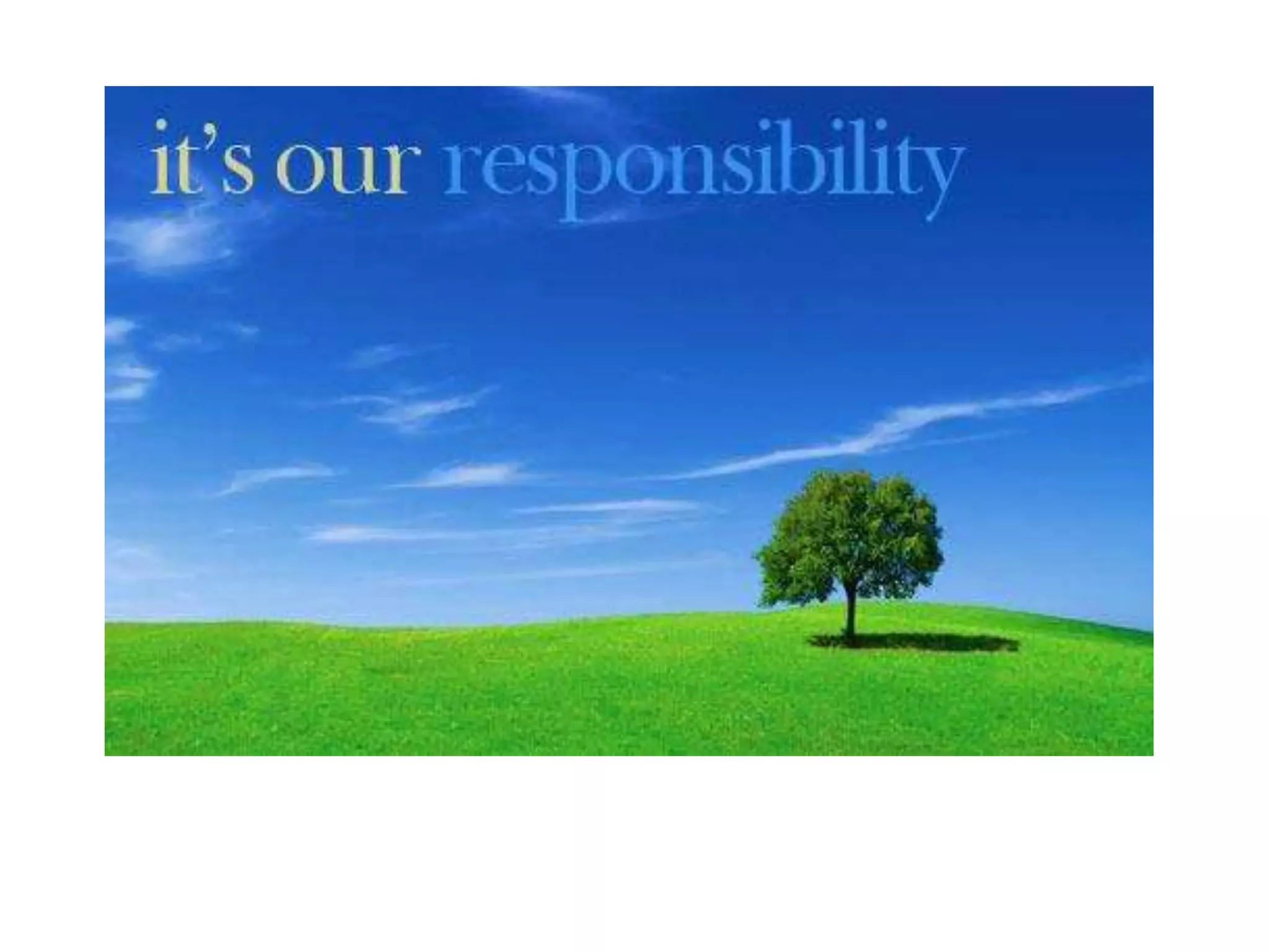 Environmental responsibilities | PPTX