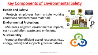 ENVIRONMENTAL SAFETY-MODULE 1- PPT notes | PPTX