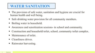 ENVIRONMENTAL SANITATION- in community setting | PPTX