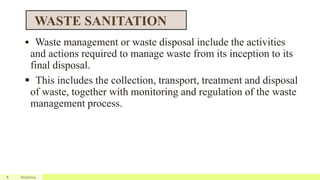 ENVIRONMENTAL SANITATION in community setting | PPTX