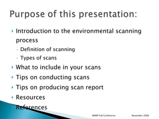 Environmental scanning | PPT