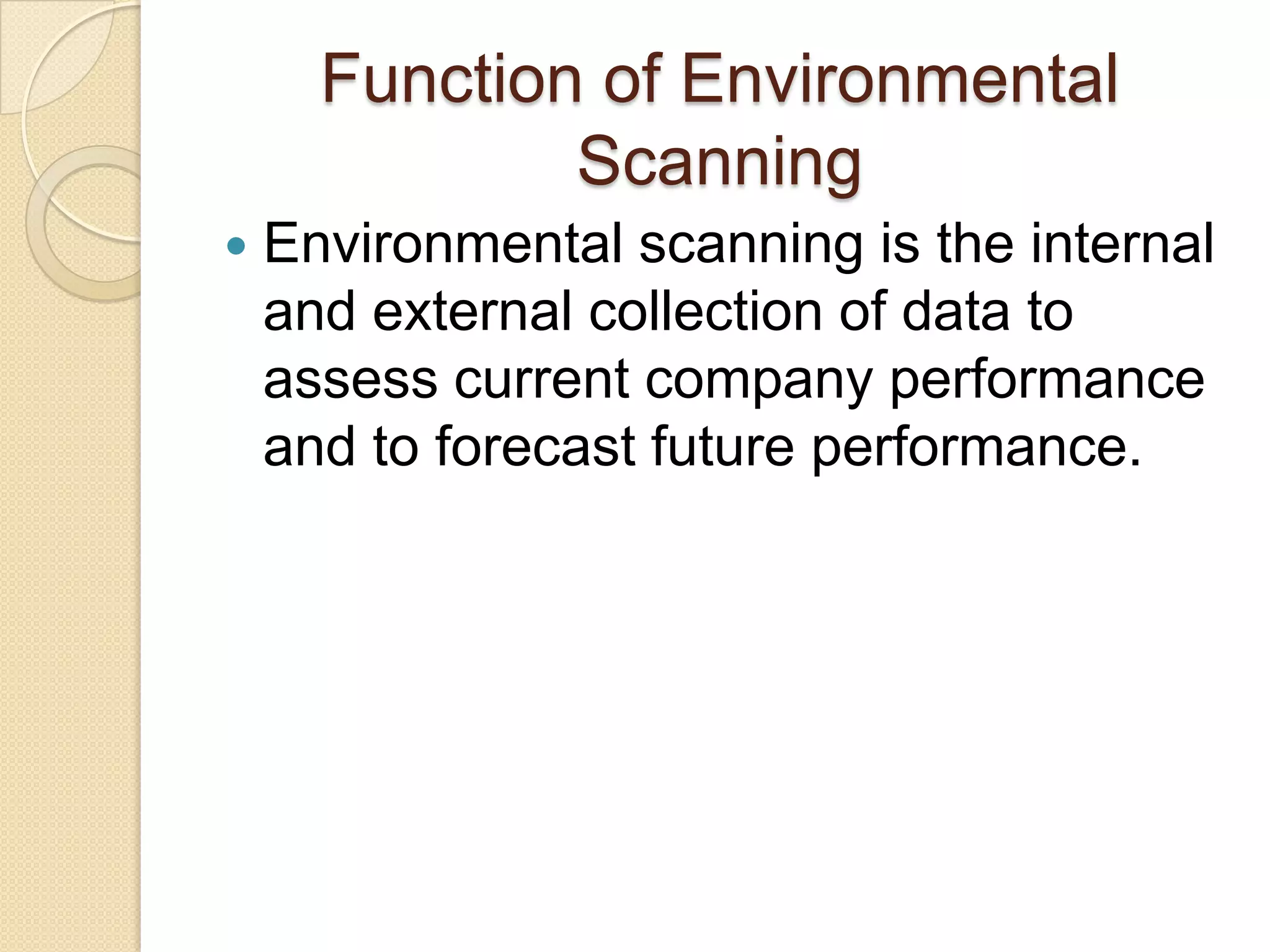 Environmental scanning | PPTX