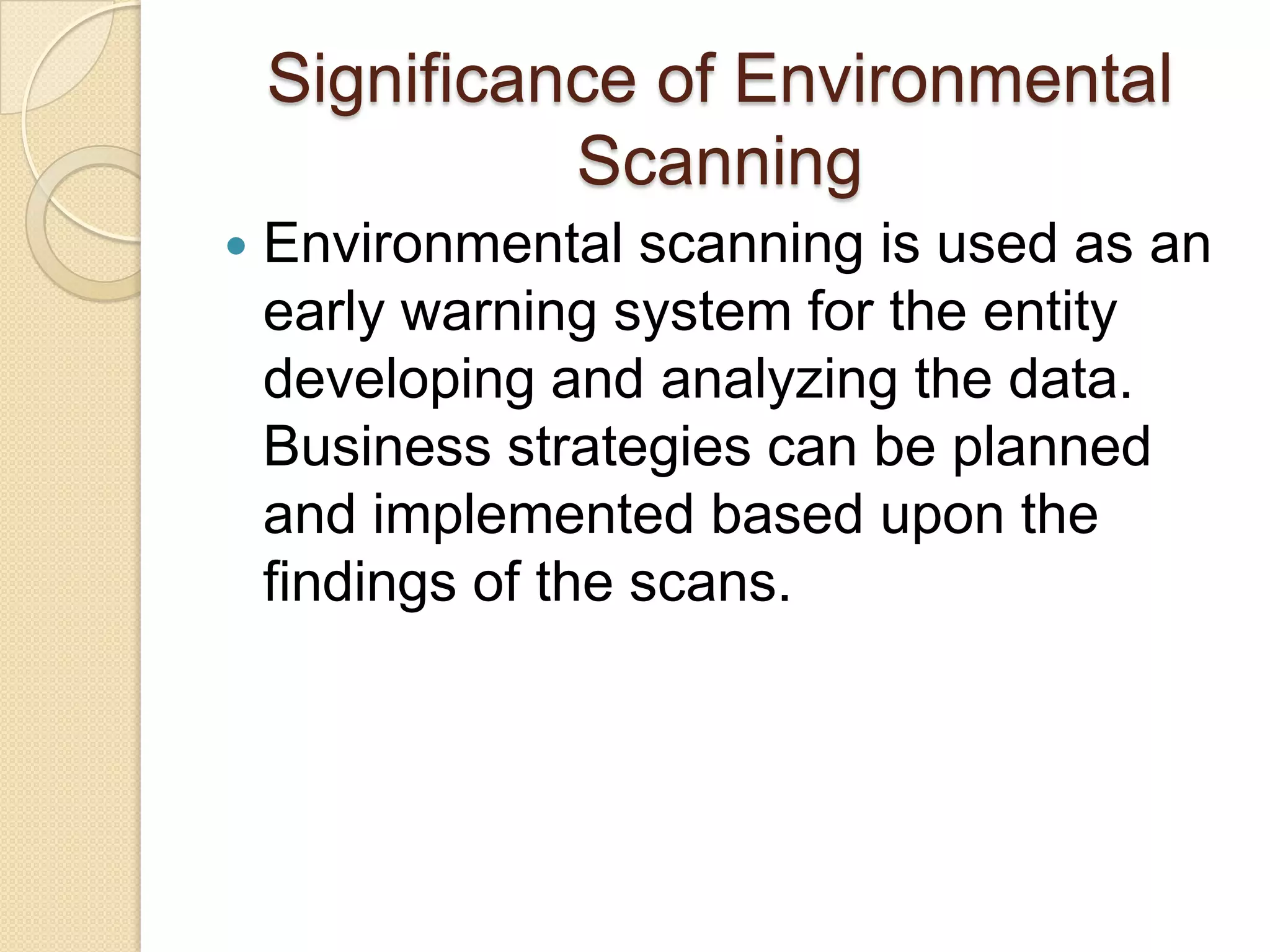 Environmental scanning | PPTX