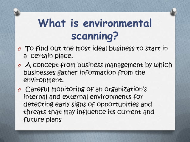 Environmental scanning | PPTX