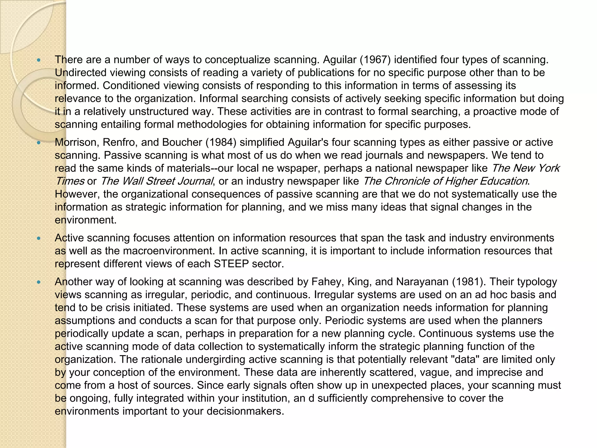 Environmental scanning | PPTX