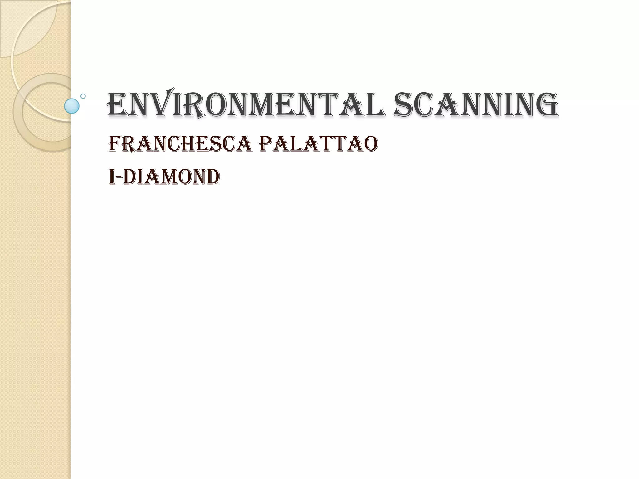 Environmental scanning | PPT