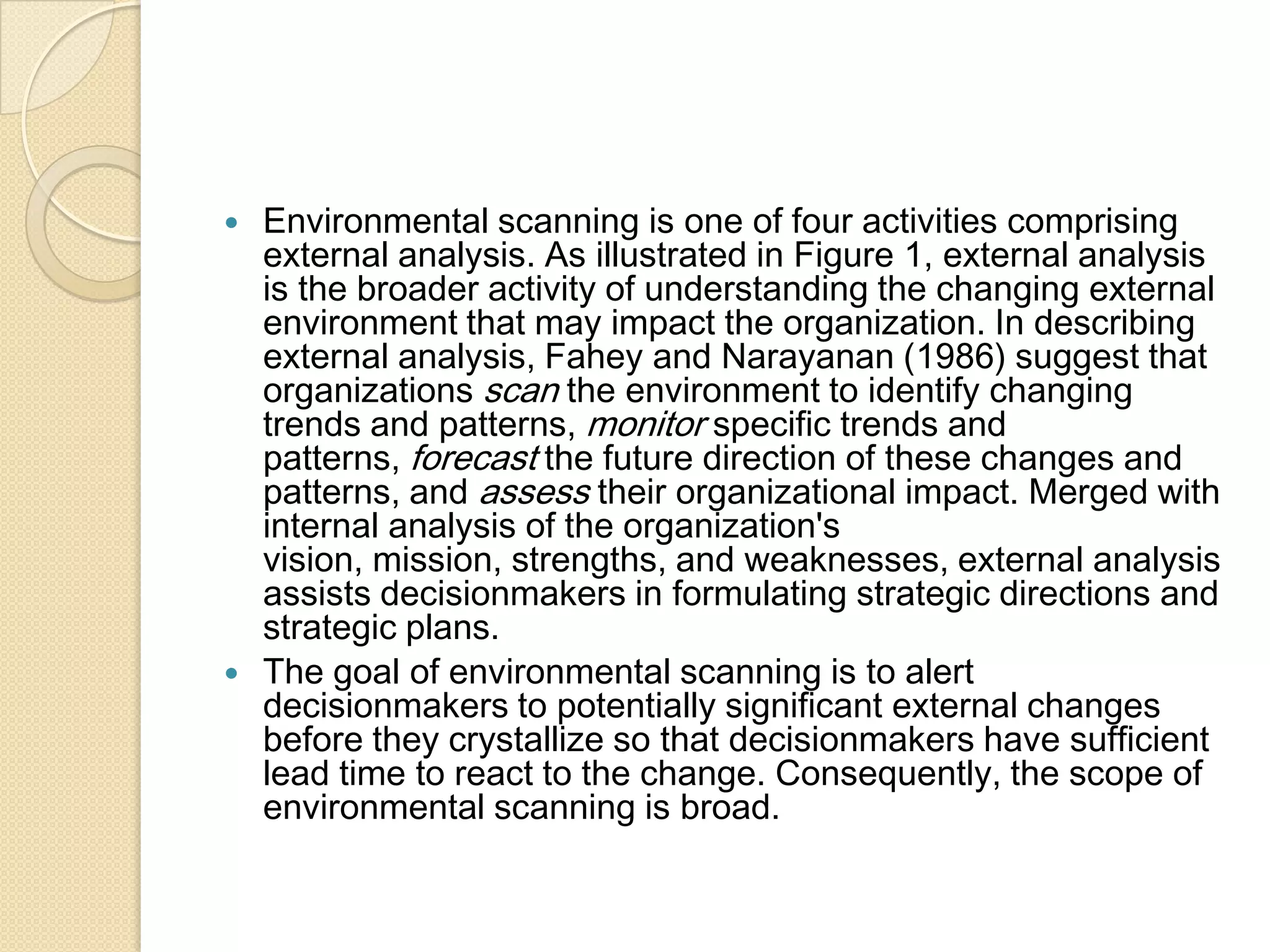 Environmental scanning | PPT