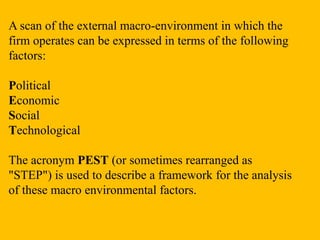Environmental scanning | PPTX