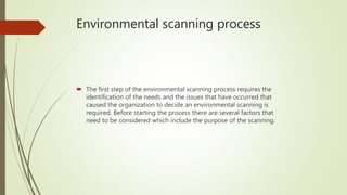 Environmental scanning | PPT