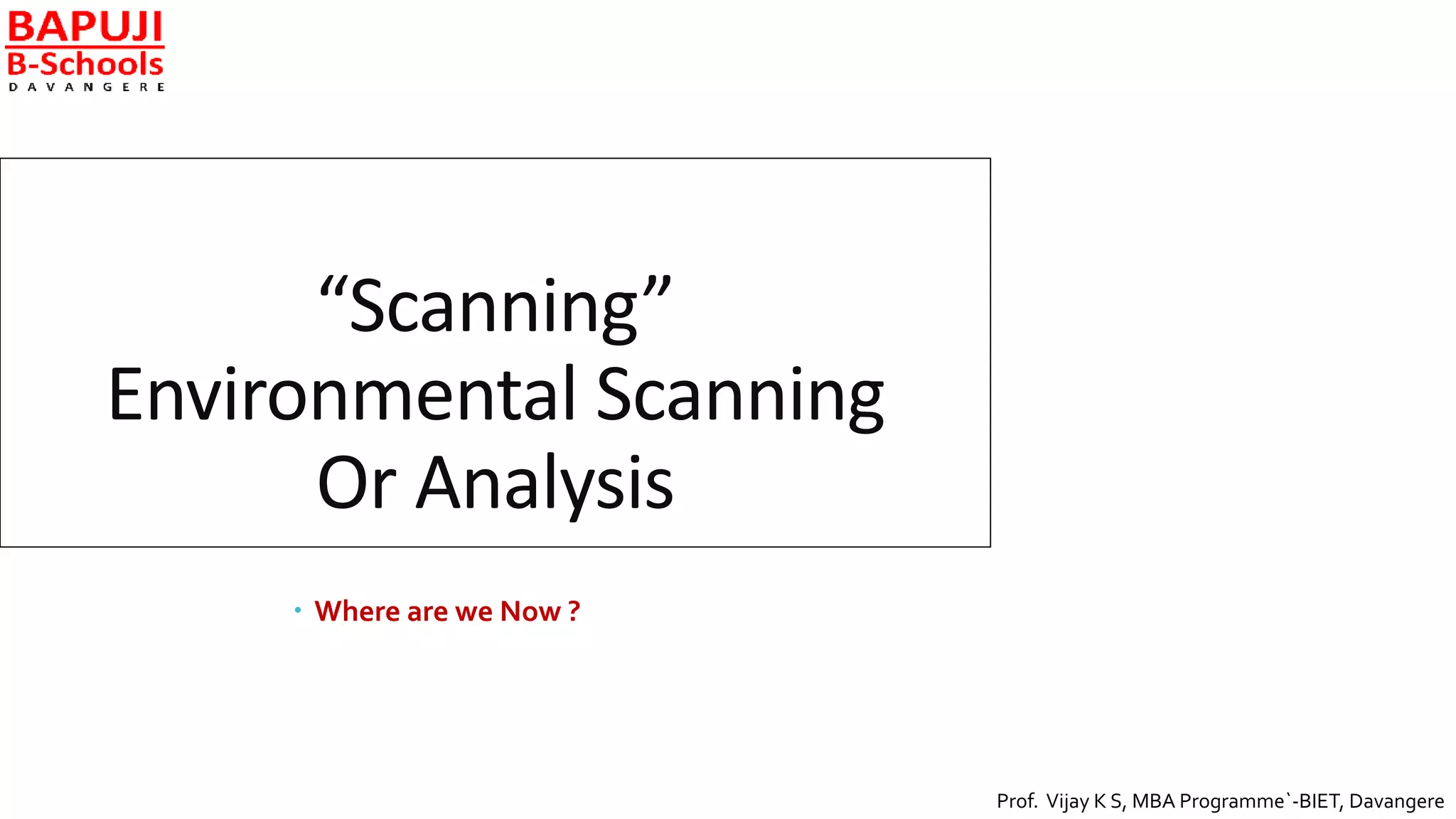 Environmental scanning - External Analysis | PPT