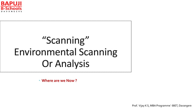 Environmental scanning - External Analysis | PPT