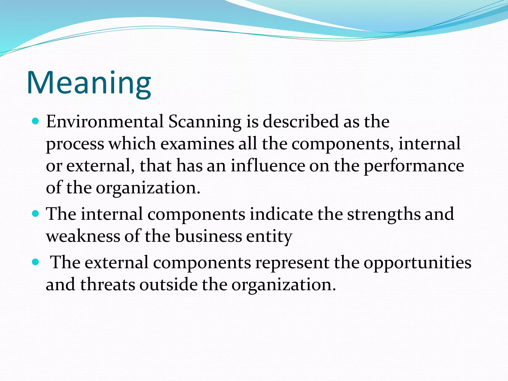 Environmental scanning BBA I yr 2021 | PPTX